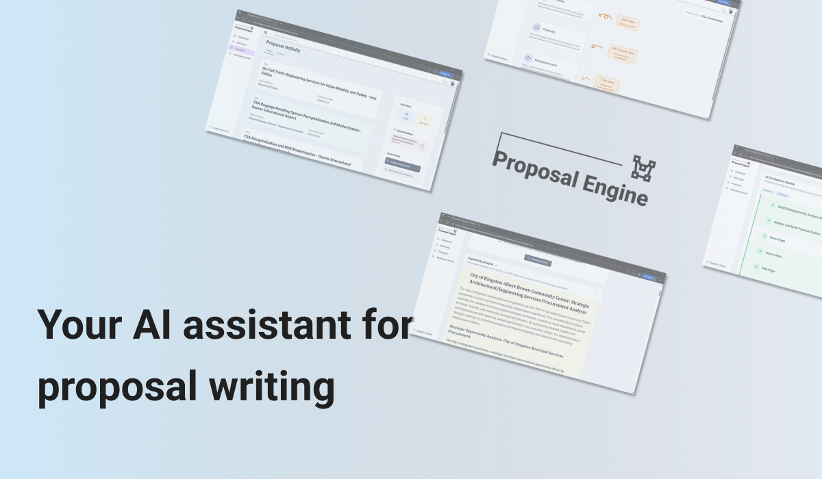 Proposal Engine: AEC Proposal Writing Without the Panic